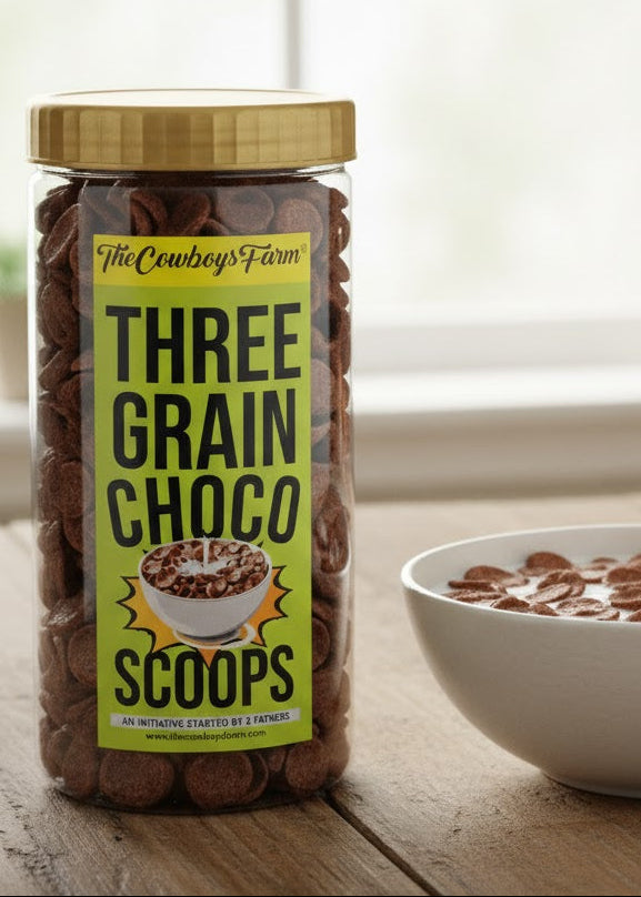 Three Grain Choco Scoops – The Cowboys Farm®