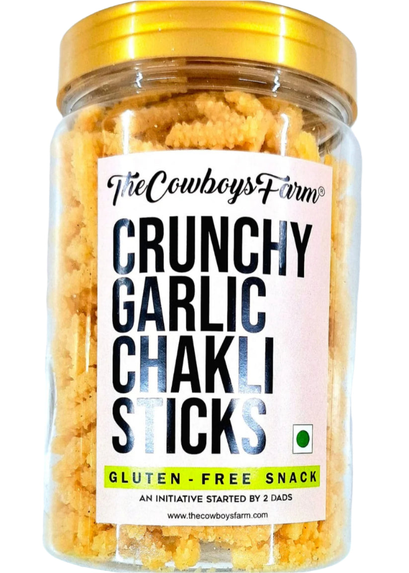 Crunchy Garlic Chakli Sticks (200gms) – The Cowboys Farm